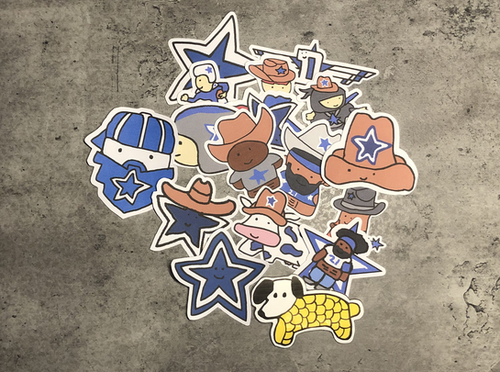 Dallas 2020 Football Stickers | Corndoggy Sports