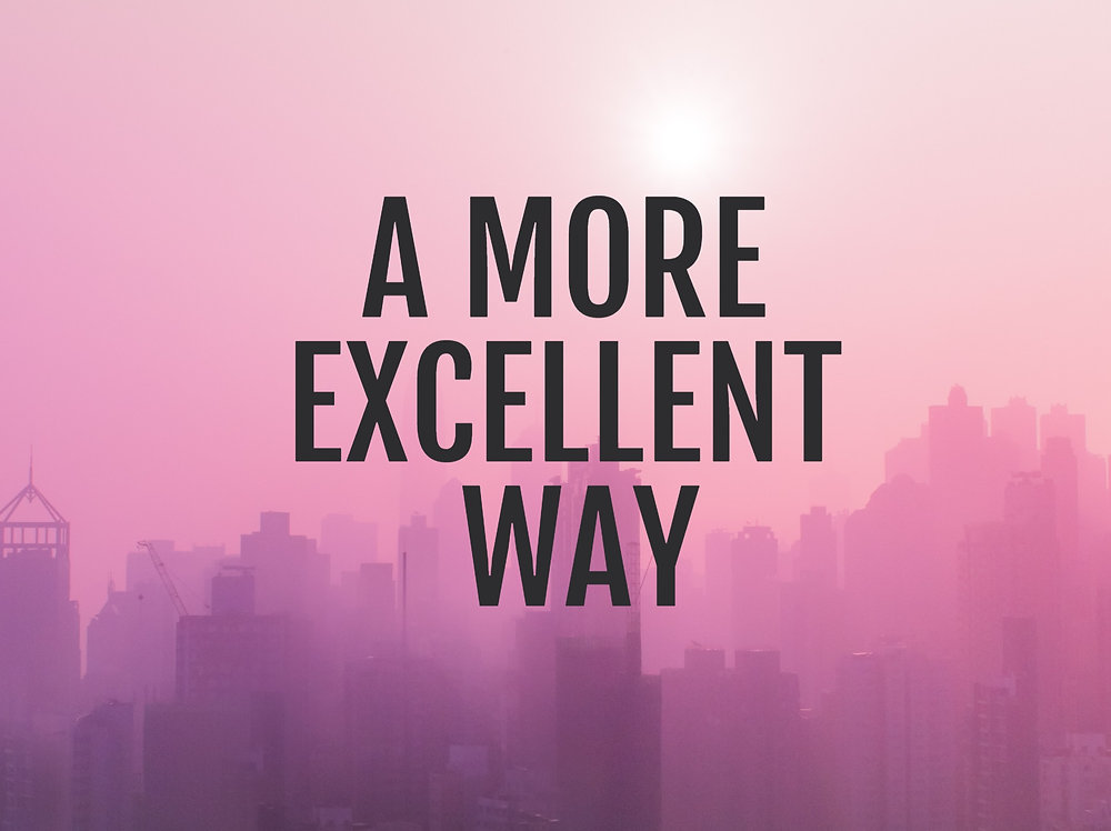 A MORE EXCELLENT WAY