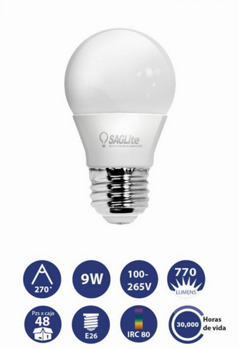 FOCO LED A19 9W 65K E26 100-265V | VGilumina