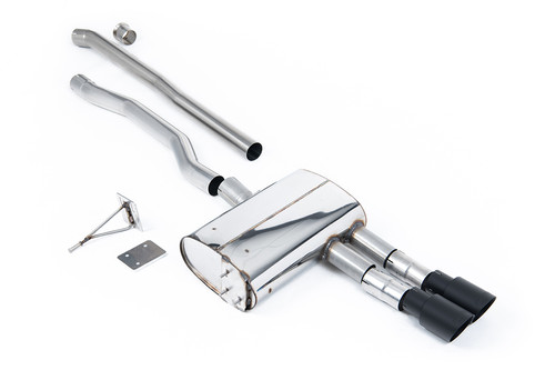 F55 Cooper S Milltek GPF Bypass Cat-back (Non-Res) with Cerakote Black ...