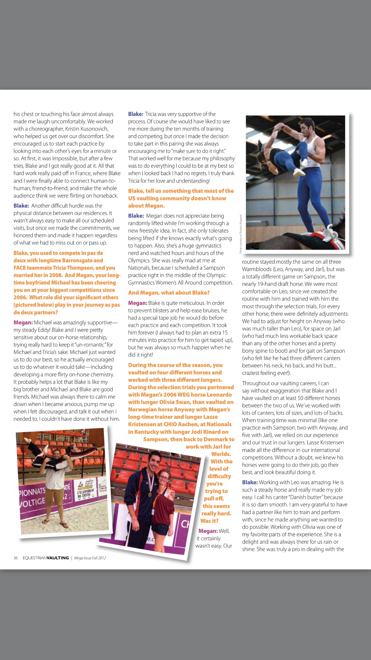 Equestrian Vaulting | Press & Awards | LAEVC