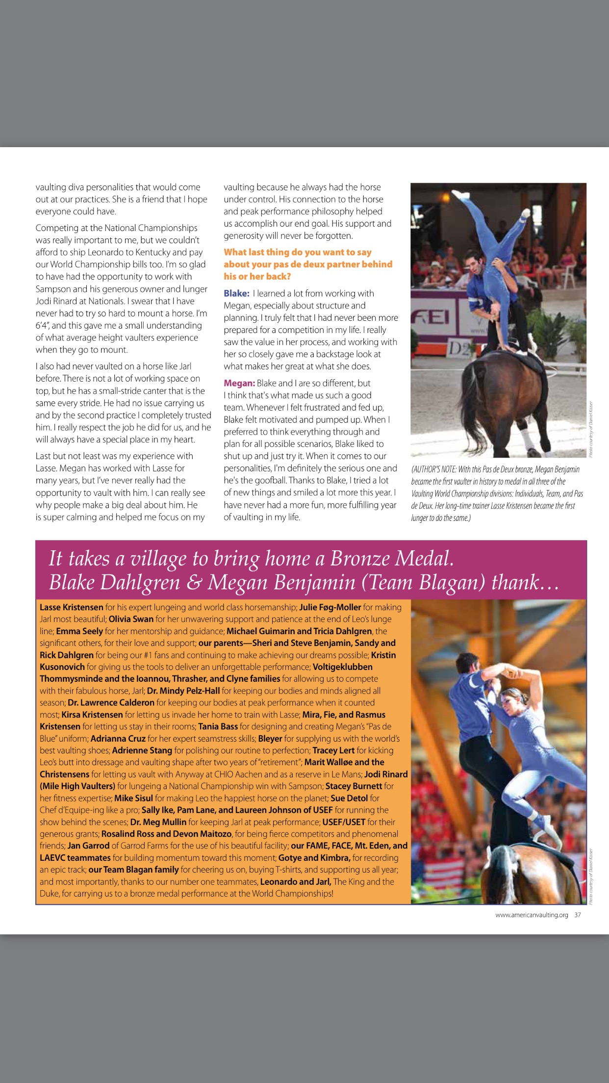 Equestrian Vaulting | Press & Awards | LAEVC