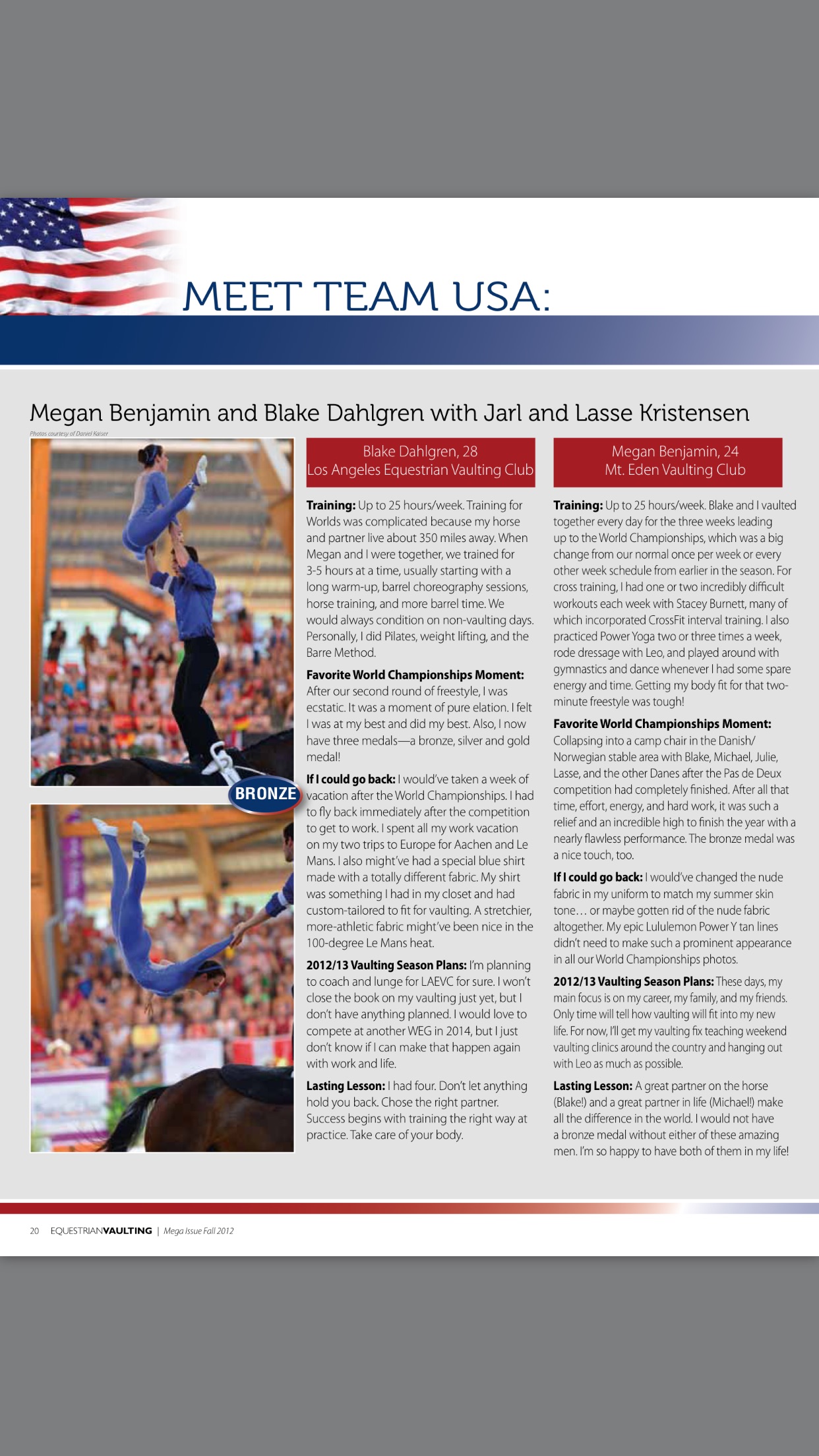 Equestrian Vaulting | Press & Awards | LAEVC