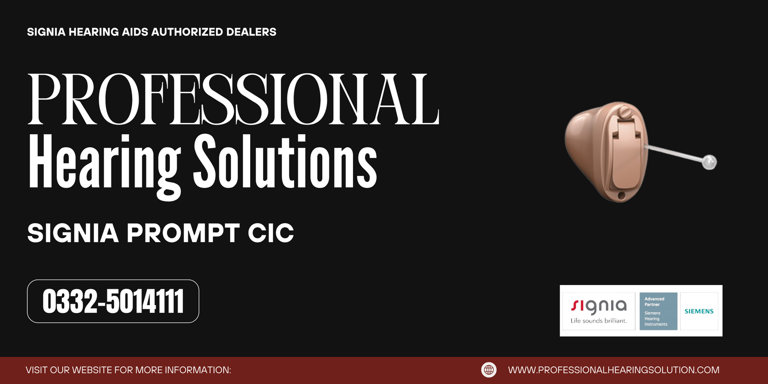 Signia Prompt CIC Hearing Aid – Best Invisible Hearing Aid in Islamabad ...