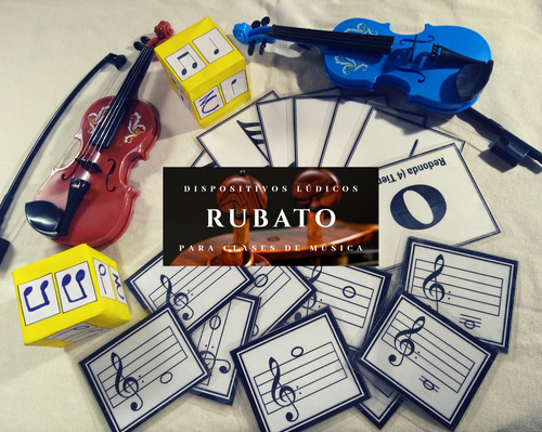 Tarjetas plastificadas Notas Musicales | Eric Ramirez. RUBATO