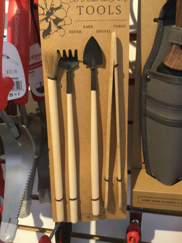 Bamboo Handle Terrarium Tool Kit - 4 piece | Plumline