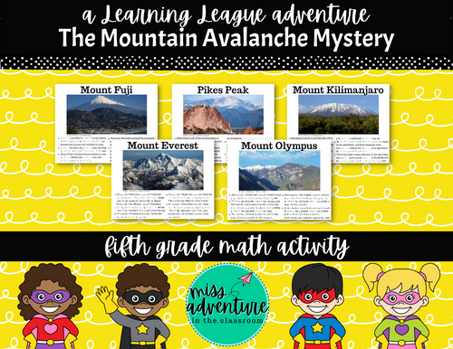 The Mountain Avalanche | 5th Grade Math Mystery