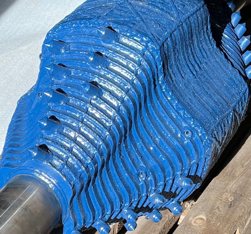 Fluted reamer (back reamer) 300-500 mm diameter with swivel (stacked ...