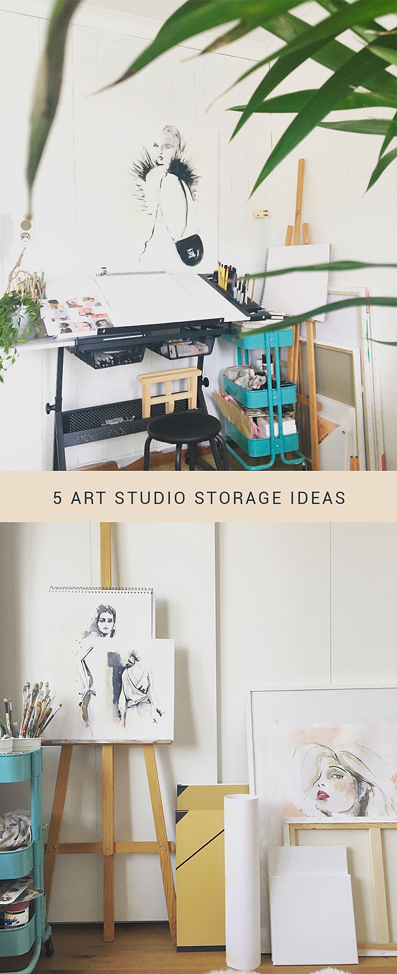 Small Studio Art Storage Design Ideas Small Art Room Organization