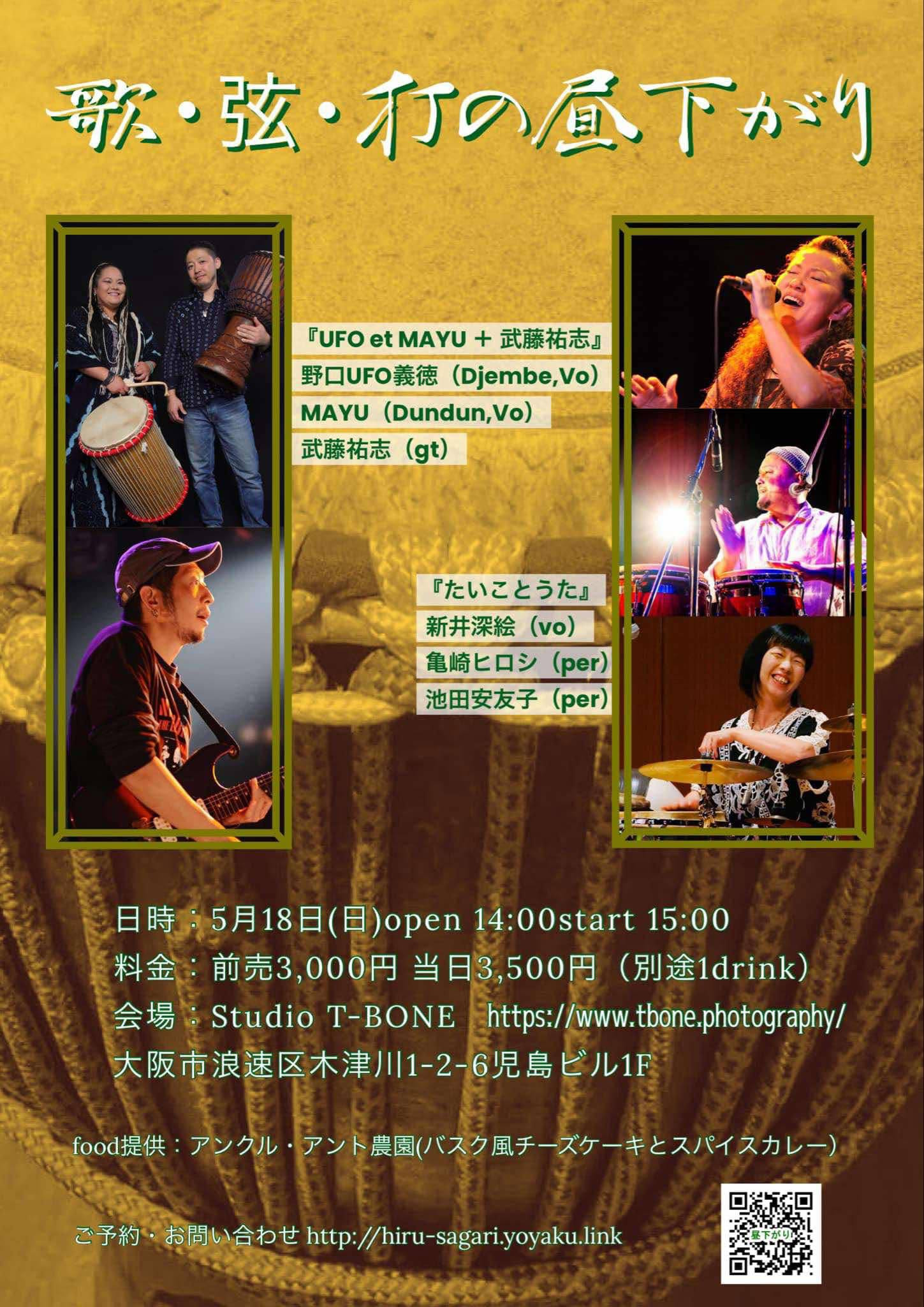 歌・弦・打の昼下がり | Studio T-BONE