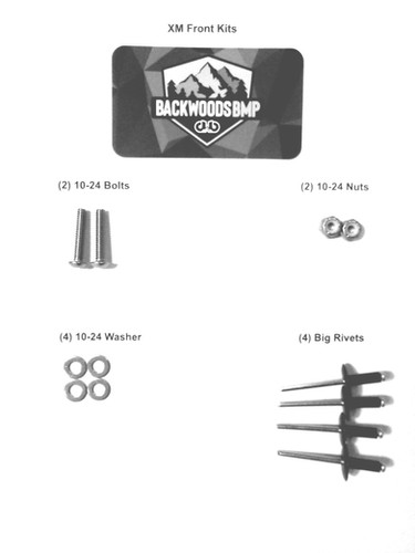 XM Front Bumper Hardware Kit | BackwoodsBMP