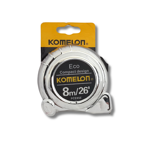 Metro-Flexometro komelon cromado 8 mts | Ferretería Bahamón