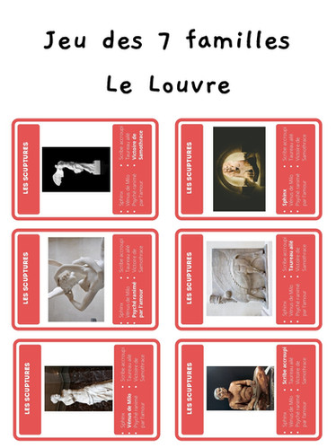 Jeu des 7 familles du Louvre | Alreadyspeakfrench
