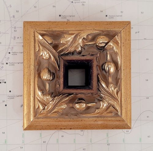 Chunky Gold Inset Frame | madratrubber