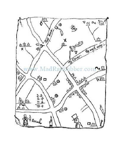 V147 Hobo or Tramp Map | madratrubber