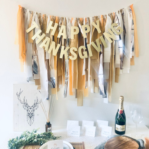 Thanksgiving Reusable Streamer Backdrop | Parti Parti