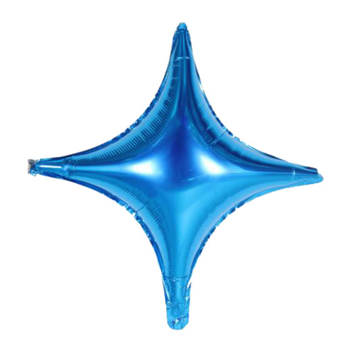 Blue 4-Point Star Balloon | Parti Parti