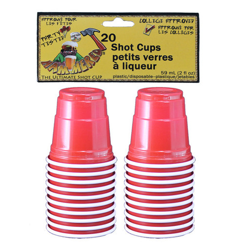 Mini Red Beer Cup Shooters 20CT | Wholesale Canada