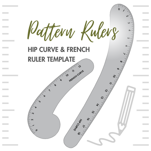 Pattern Rulers - Digital Hip Curve and French Curve Template ...