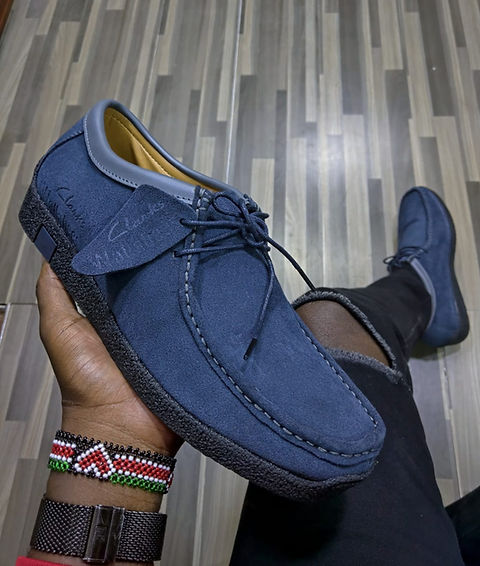 Clarks Wallabee Navy Blue Casual Shoes Toppline Kenya