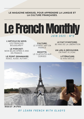 Le French Monthly - Numéro 2 - Juin 2025 | Learn French with Gladys