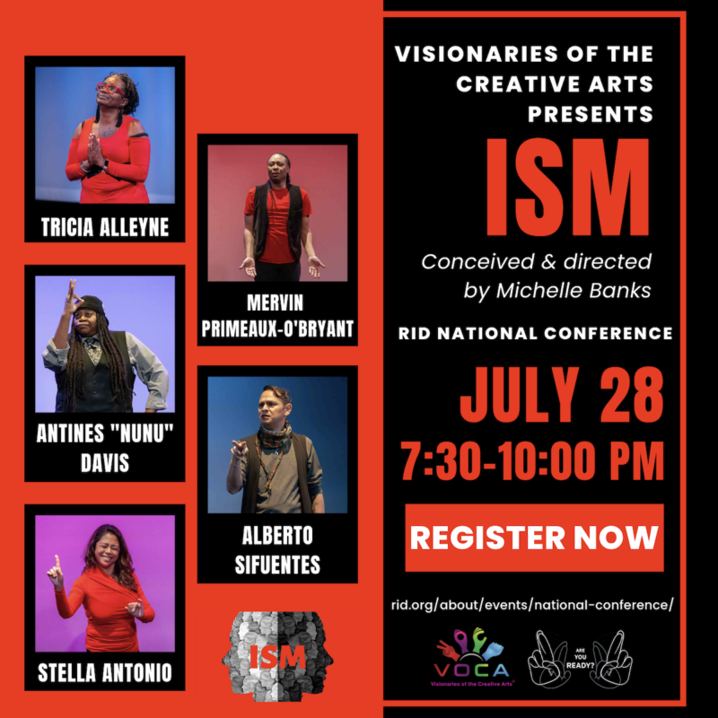 ISM Performance at RID Conference at Baltimore, MD | VOCA