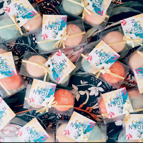 Dual Plain Macarons + Packaging (50 sets) | cuppletstore