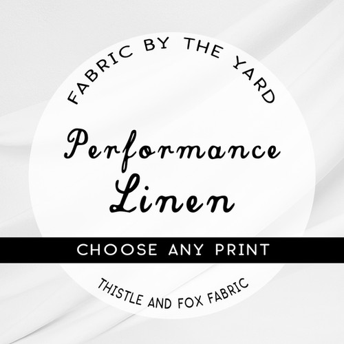 Performance Linen Upholstery Fabric by the Metre or Yard, ANY PRINT ...