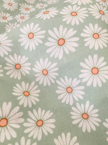 Little Daisy Print Fabric by the Metre, Printed in Australia, Choose ...