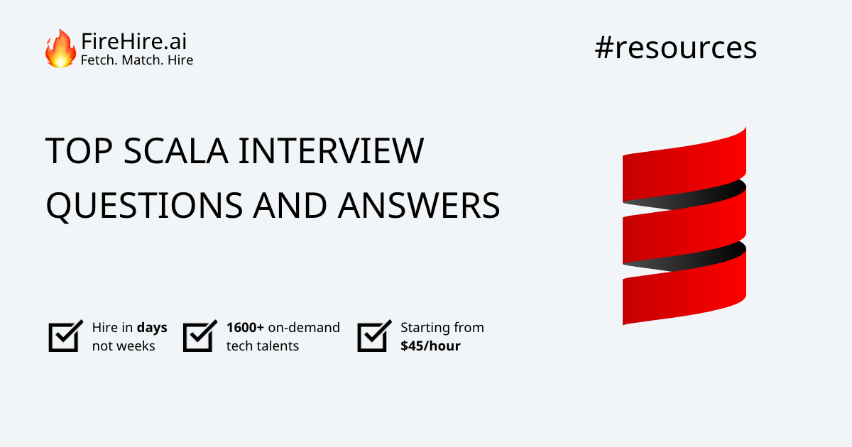 30+ Scala Interview Questions and Answers for 2024 (With Tips) 30+ Scala Interview Questions and Answers for 2024 (With Tips)