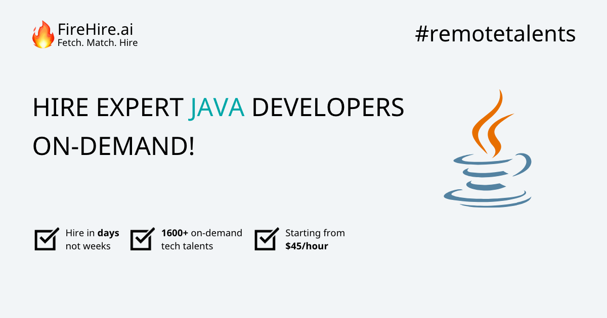 Hire Best Java Developers [6 Available Now]