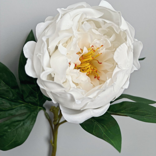 Artificial Peonies Stem White | PetalPath Lifelike Artificial Flowers