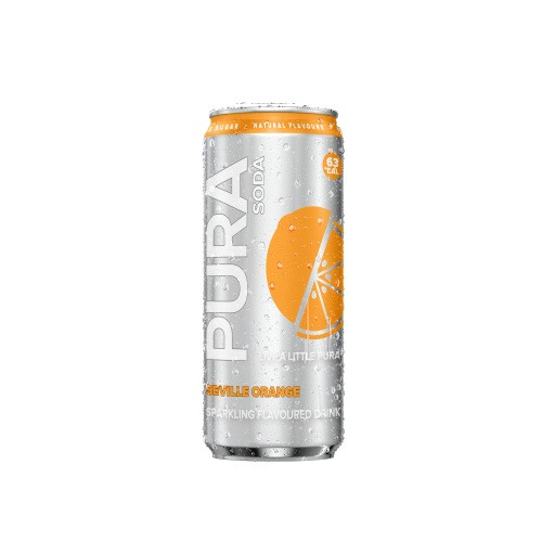 Pura Soda Seville Orange 300ml Cans (6-pack) | SMOUS.online