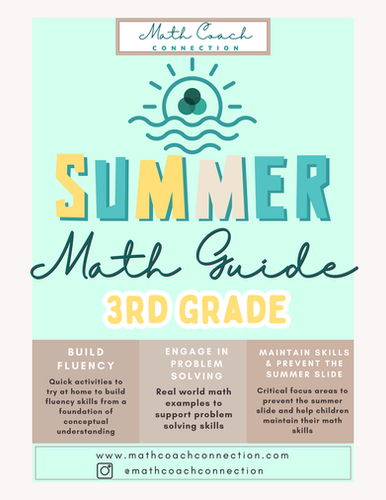 Third Grade Summer School Math Guide | MathCoachConnection
