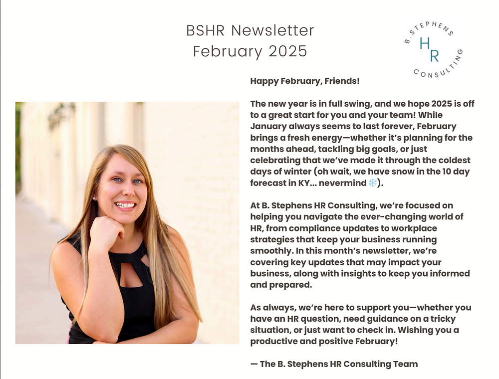 BSHR Newsletter February 2025