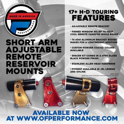 14 and Up Touring Short Arm Remote Res. Mount | O F Performance