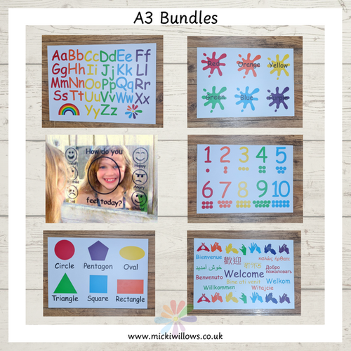 Bundle of 5 A3 Signs | Micki Willows