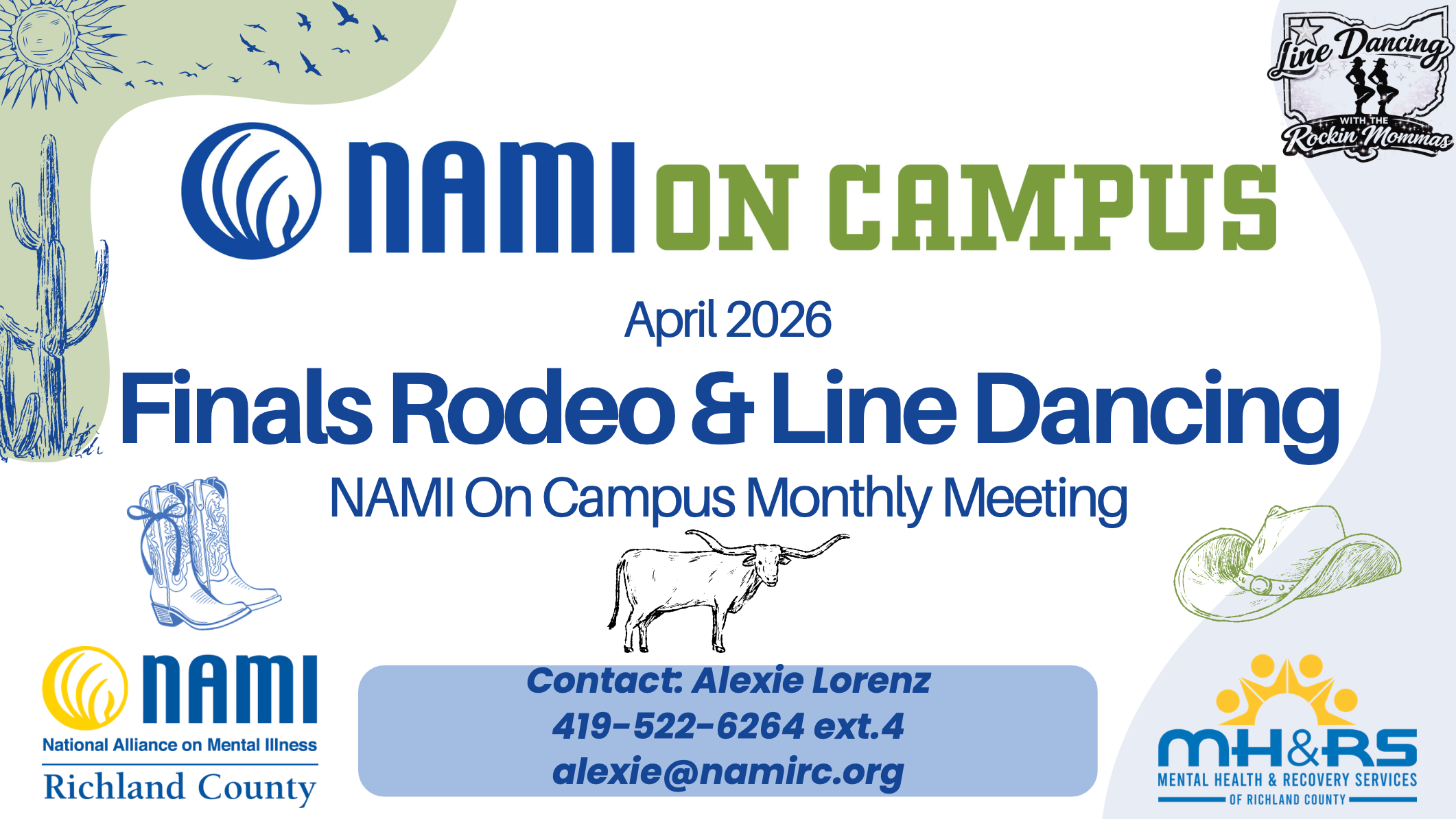 NAMI On Campus: Finals Rodeo & Line Dance Night | NAMI Richland County