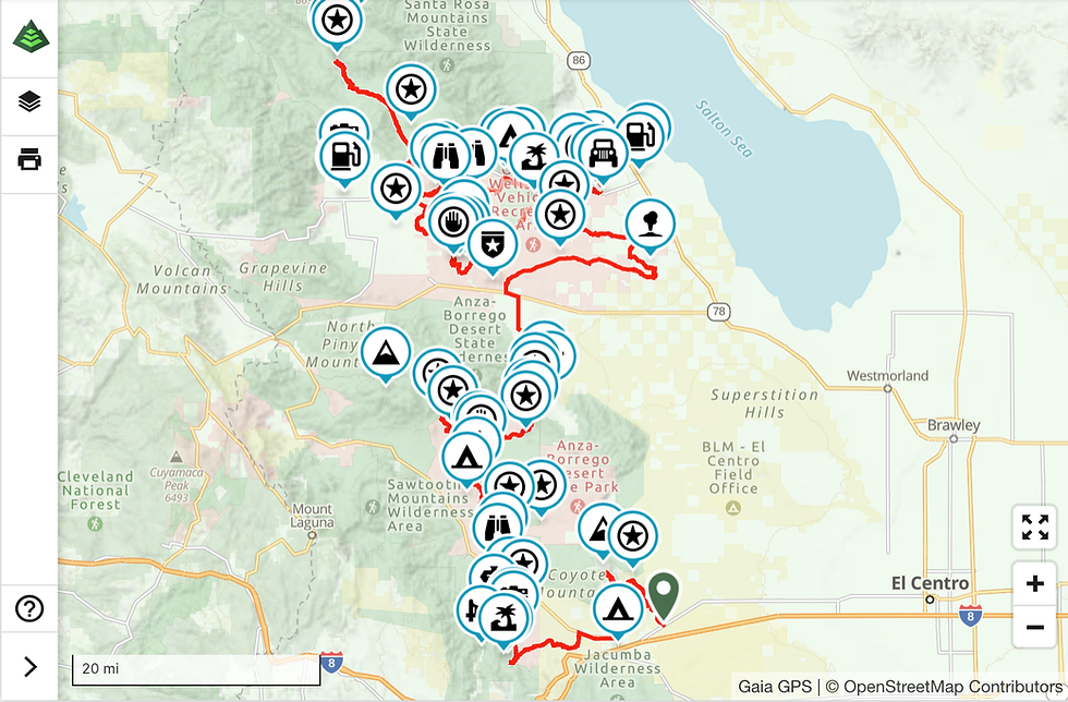 Anza-Borrego Discovery Trail | Route Guide, Maps + GPX