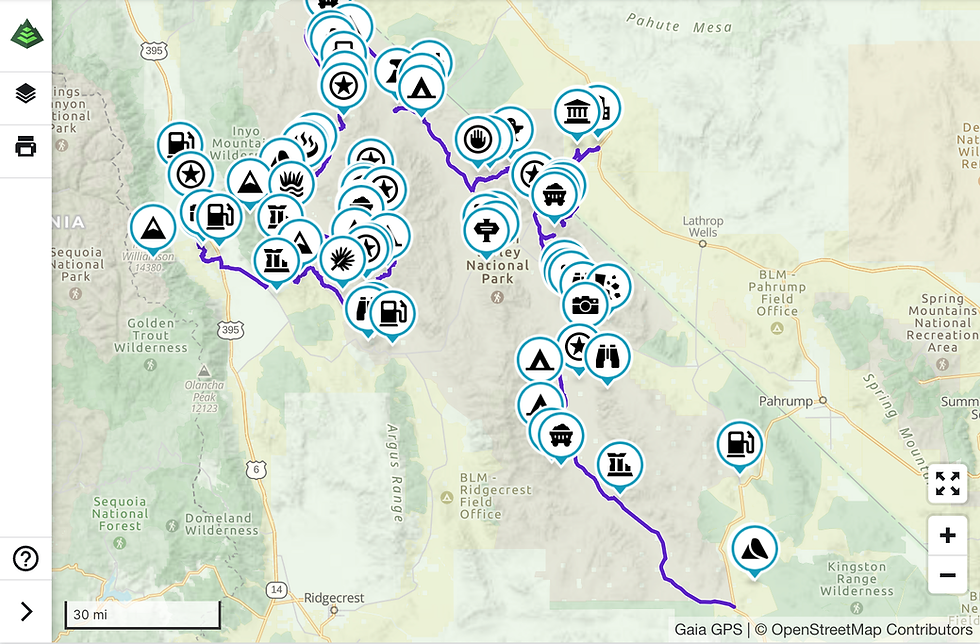 Overland Death Valley | Route Guide, Map, GPX