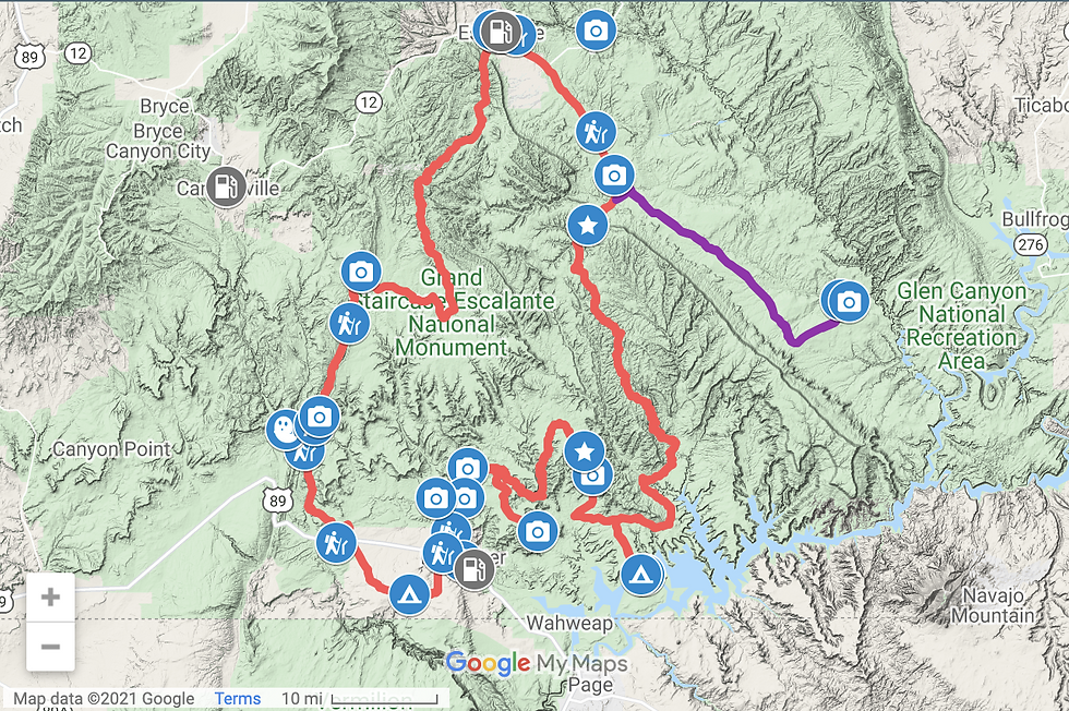 Grand Staircase Adventure Route | Guide, Map, GPX files