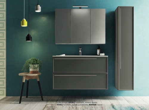 Inda Tivoli Vanity Furniture Washbasin Single / Double Drawer | ferrara