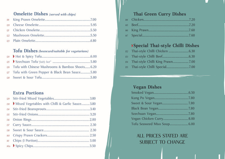 Take-Away Menu | mayflower-restaurant
