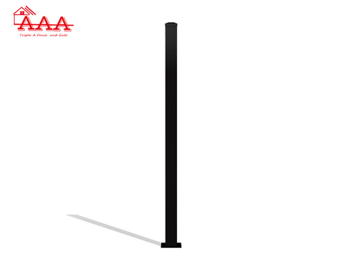 100x100X1900mm Aluminum Flange Posts With Cap | AAA Fence And Gate