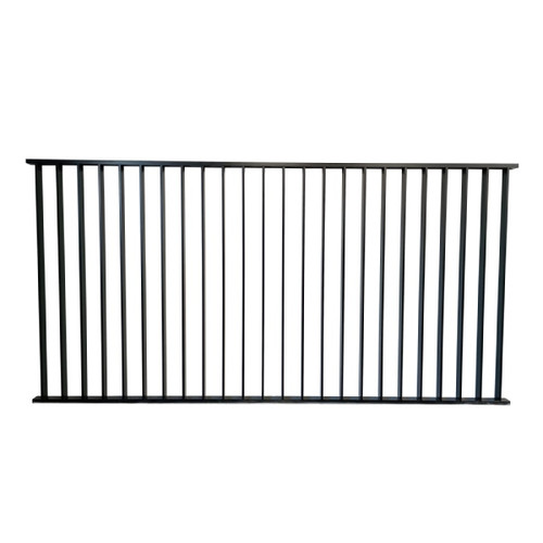 50x10mm Vertical Blade Pool Fence Panel 2450x1200mm | AAA Fence And Gate