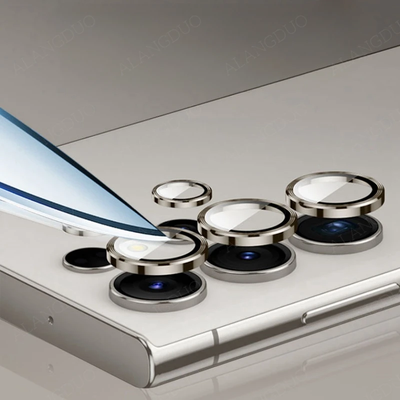 Blueo Camera Lense Protector 9H Aluminium Ring for S25 Ultra Black | Blueo