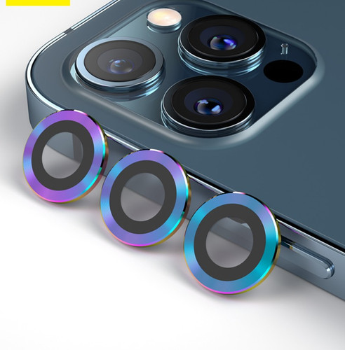 Blueo 9H Ring Metal Camera Lens Protector for iPhone 12 Pro Max ...