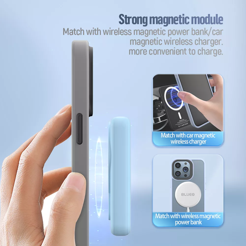 Blueo Frosted Anti-Drop Phone Magnetic case for iPhone 15 Pro Max | Blueo