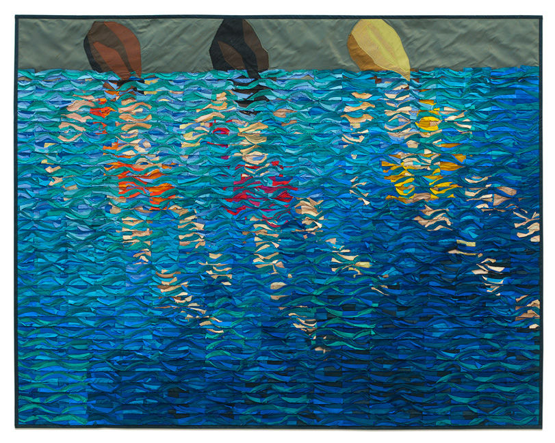 Tim Harding fiber artist, Water Series