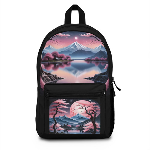 Celestial Serenity Backpack Japanese Fantasy Landscape Design Travel